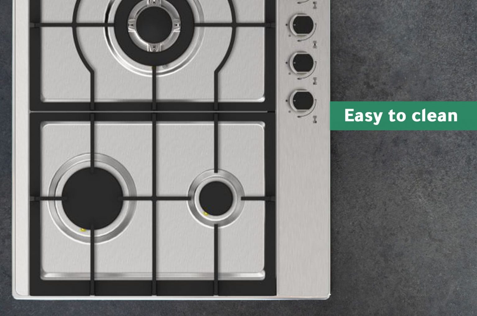 Midea Gas Cooker – 5 Burners With Automatic Ignition