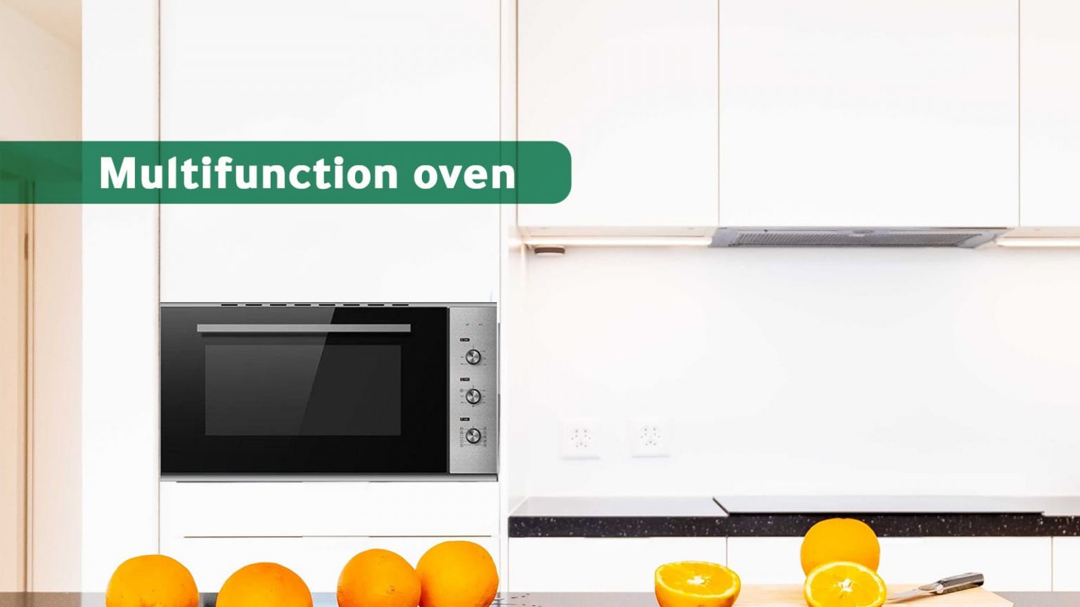 Shop Midea Built-In Oven – 93L, Grey, 58.2x65cm | Shaker Group