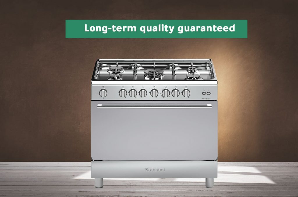 Bompani Gas Cooker – 109L, 5BR, Grey | Shaker Group