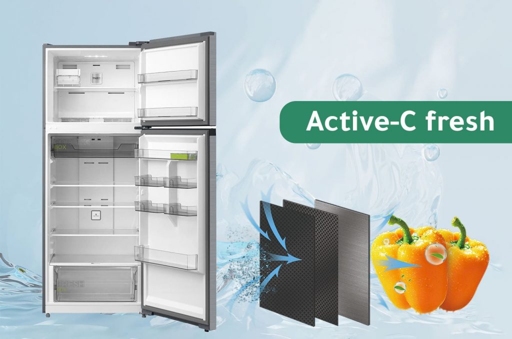 Midea Top Freezer Refrigerator 16.4 Cubic Feet - Inverter