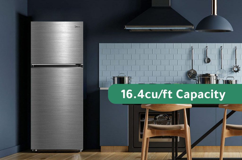 Midea Top Freezer Refrigerator 16.4 Cubic Feet - Inverter